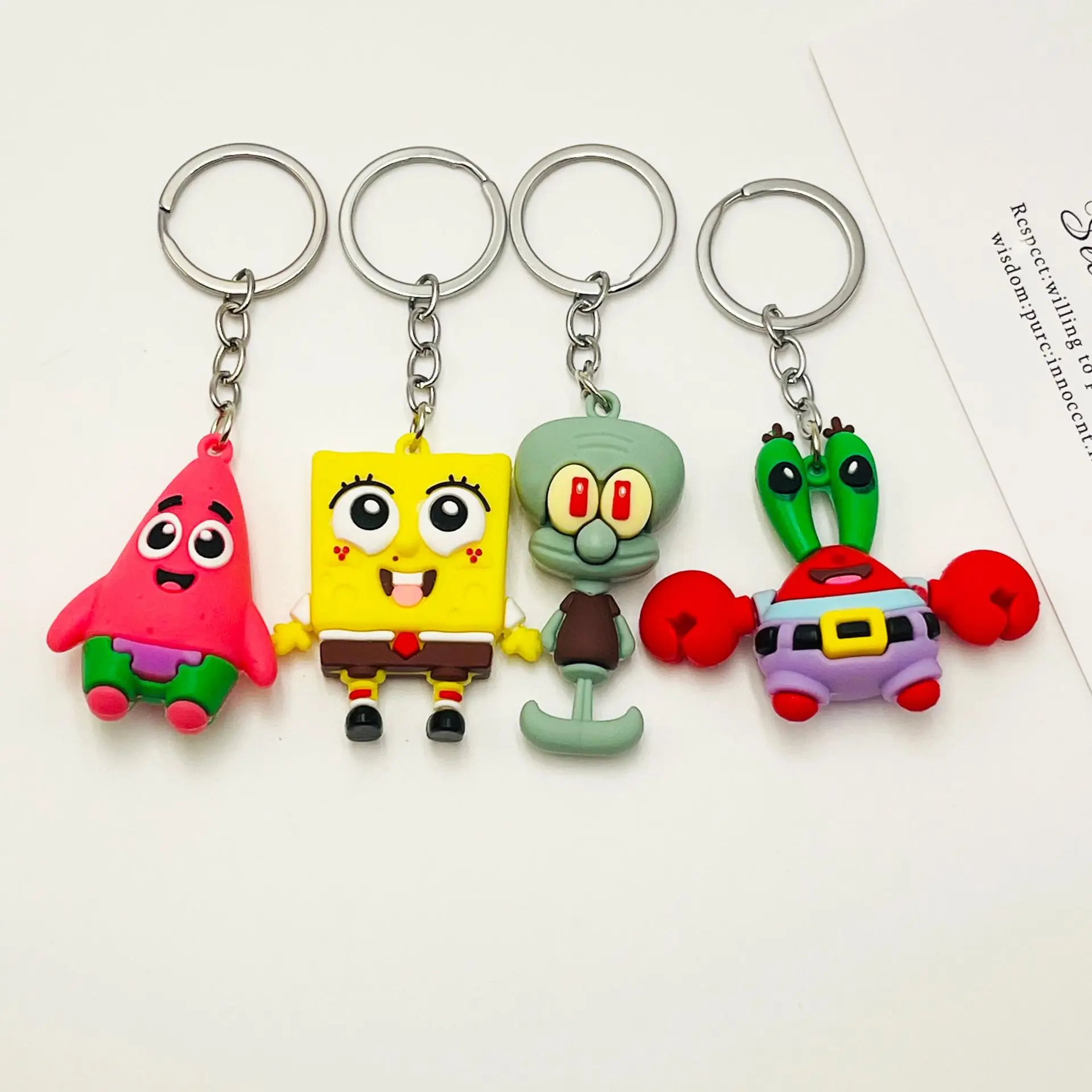 Cartoon-Spongebob-Cartoon-Key-Chain-Cartoon-Characters-Free-Shipping ...
