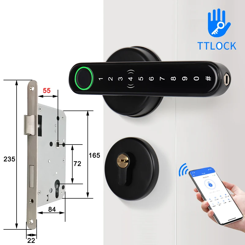 TTLock-APP-Smart-Fingerprint-Password-RFID-Card-Split-Lock-With-5572 ...