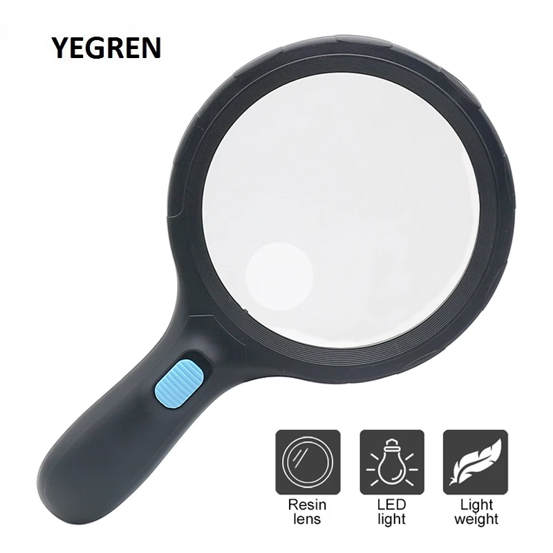 90mm-120mm-138mm-Extra-Large-Lens-Handheld-Magnifier-Illuminated ...