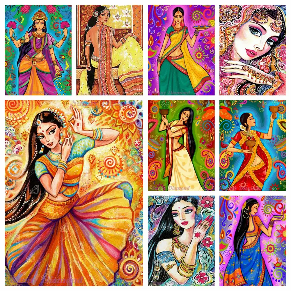 Painting Of Indian Women Dancing