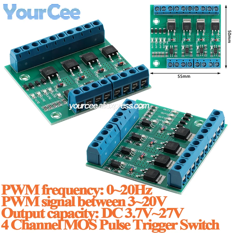 4 Channel MOS Pulse Trigger Switch MOS FET F5305S 60N03 Controller PWM ...