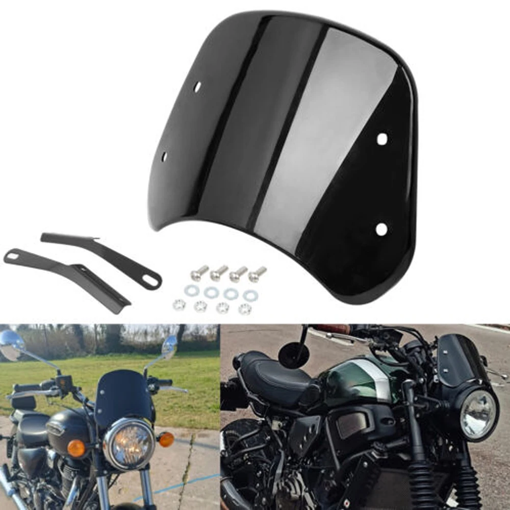 Motorcycle Windshield Wind Deflector Universal Windscreen Fairing For ...