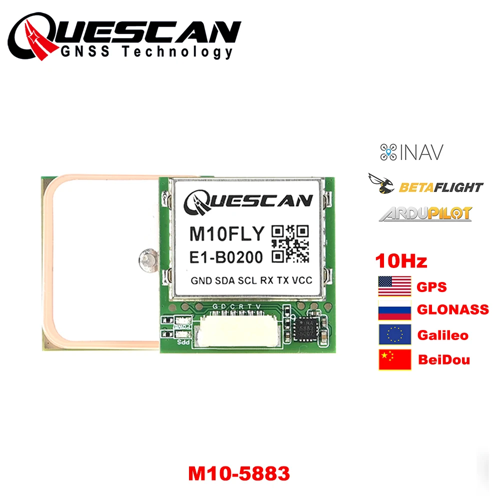 Quescan m10fly UBX-M10050-KB m10 módulo gnss gps galileo glonass beidou ...