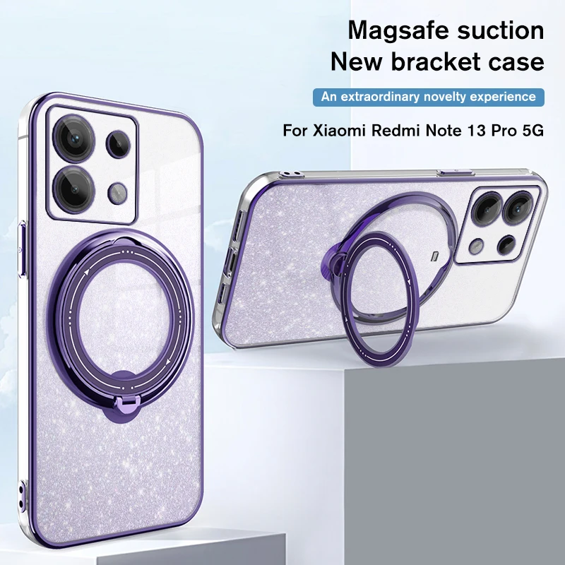 Car-Magnetic-Ring-Holder-Back-Cover-Case-For-Xiaomi-Redmi-Note-13-Pro ...