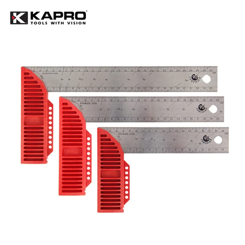 Kapro Angle Marking Right Ruler 20/25/30cm Stainless Steel Metal ...