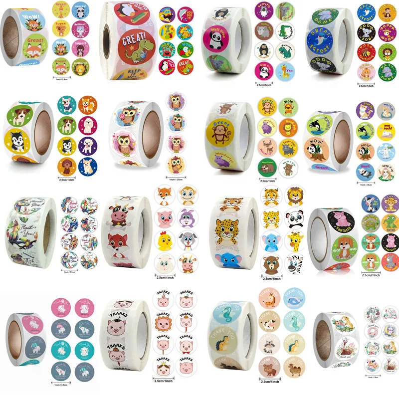 NEW 2025 Reward sticker cute cartoon stickers for children holiday gift ...