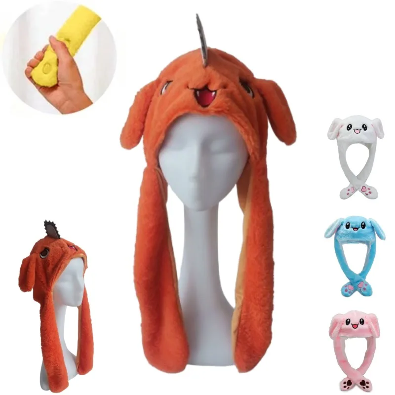 Cartoon-Plush-Ear-Moving-Jumping-Rabbit-Hat-para-crian-as-e-adultos ...