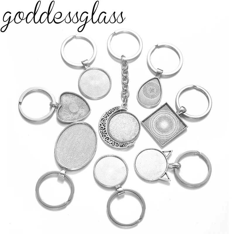 Llavero-redondo-con-forma-de-coraz-n-cuadrado-ovalado-luna-gato-bisel ...