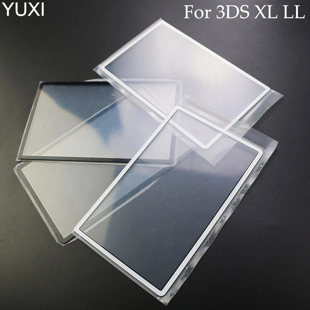 YUXI-10PC-For-3DS-XL-LL-Black-White-Top-Upper-Screen-Frame-Lens-Cover ...