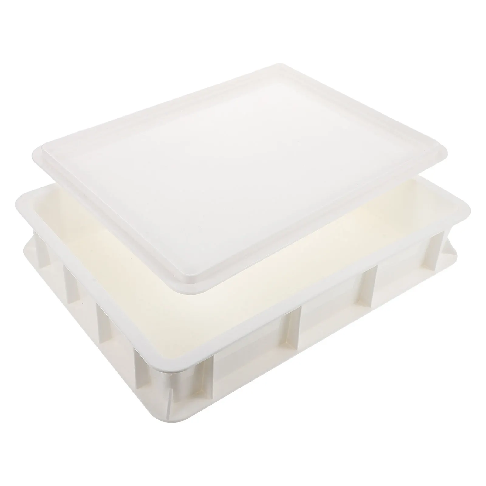 Stackable Commercial Pizza Dough Proofing Box Plastic Tray Lid Dough ...