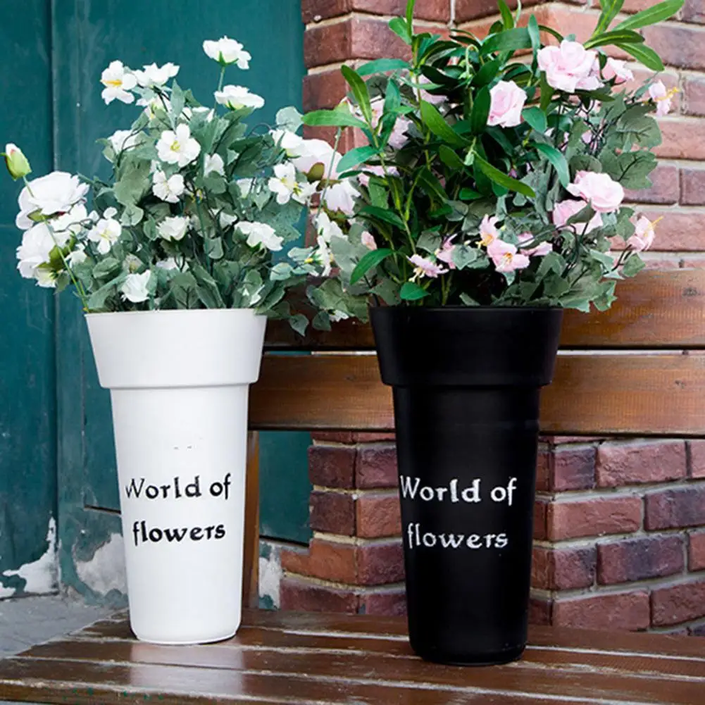 Nordic-Decorative-Flower-Pot-Thicken-Bottom-Flower-Bucket-Plastic ...