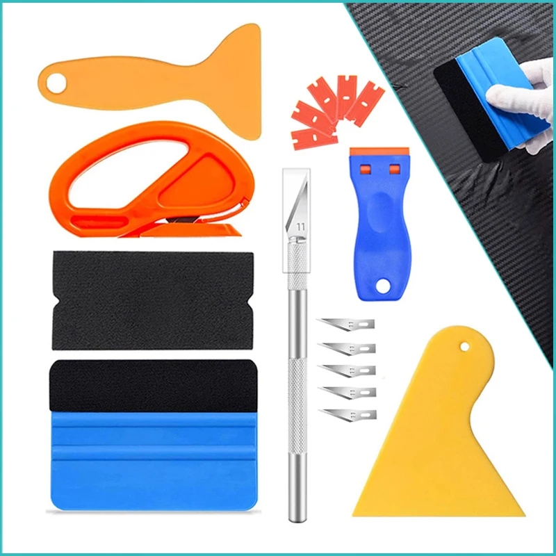 Auto-Wrap-Tools-Kit-Vinyl-Schraper-Cutter-Folie-Rakel-Vinyl-Spatels ...