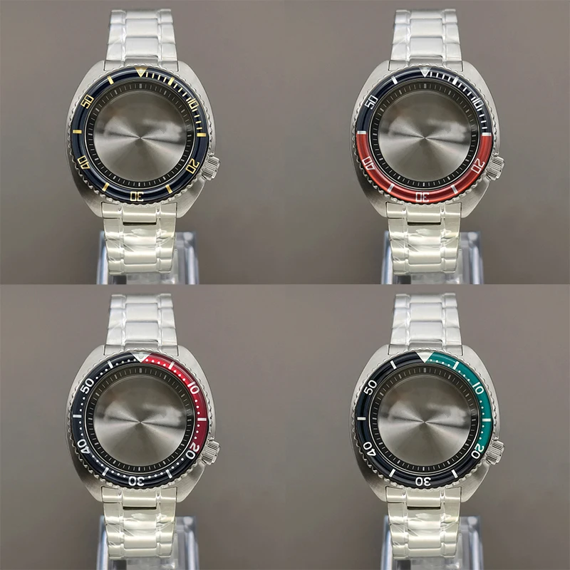 Mod NH35 NH36 Cases 6105 Turtle Abalone Case Sapphire crystal glass ...