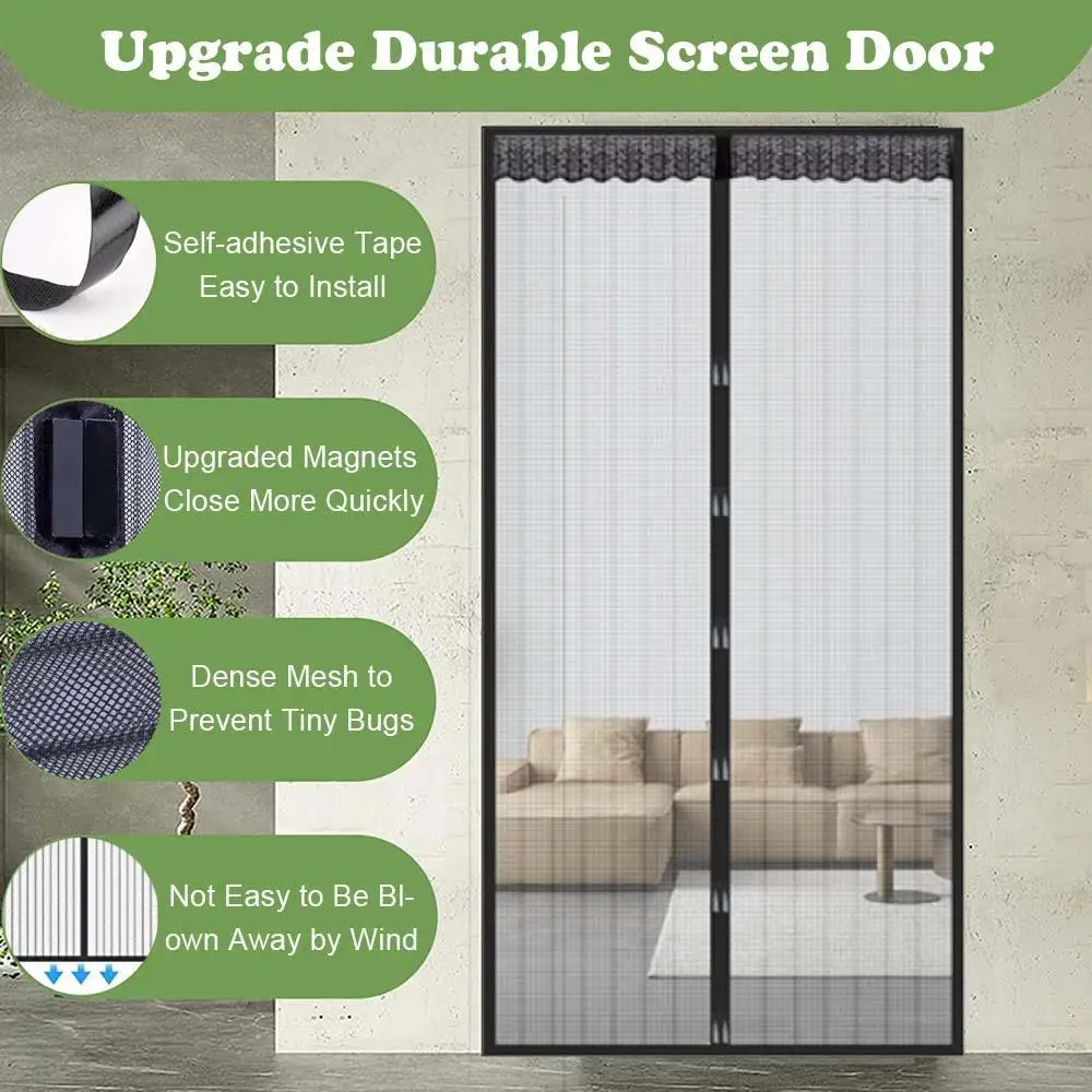 Magnetic-Door-Screen-Custom-Size-Mosquito-Net-Curtain-Fly-Insect ...