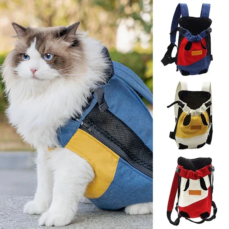 Haustier-Rucksack-niedlichen-Katze-Denim-Rucksack-Doppels-ch-ulter ...