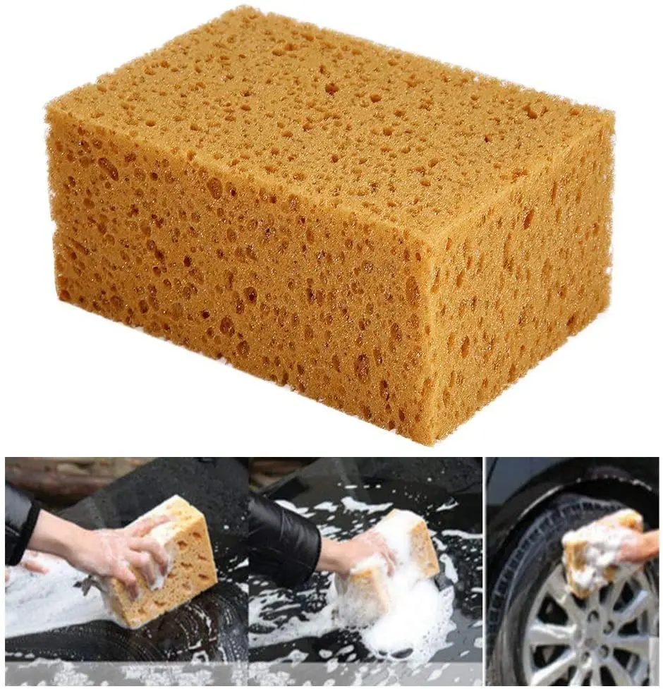 Car Washing Sponge Large Honeycomb Sponges Brush Dusting Detailing ...