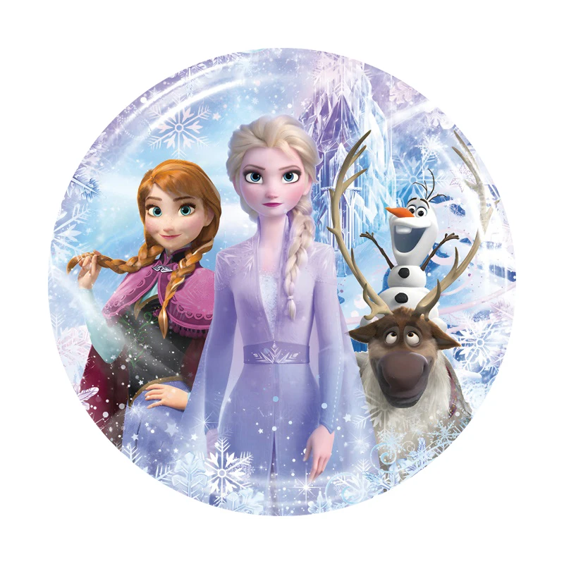 Disney-Frozen-Elsa-Princess-Anna-Olaf-Circle-Background-Cover-Birthday ...