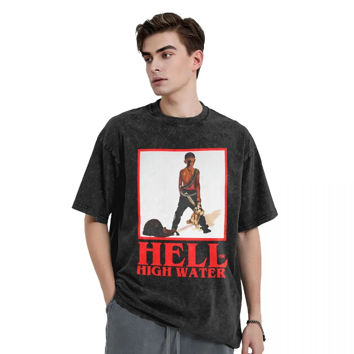 Oversized-Washed-T-Shirt-City-Morgue-Cotton-T-Shirts-Hell-High-Water ...