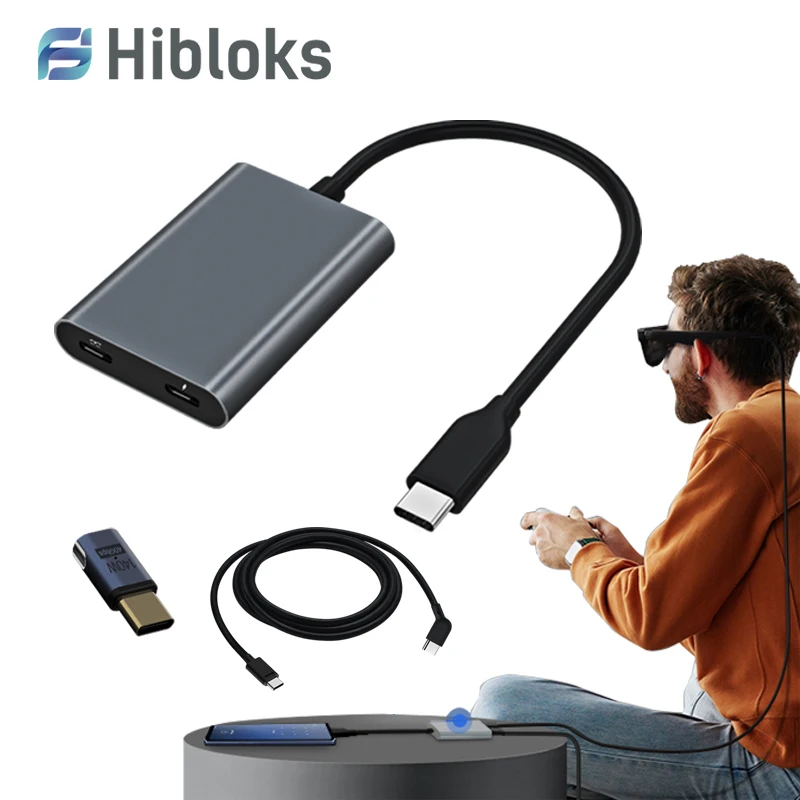 Hibloks AR Charging Transmission Module Data Cable TypeC For XREAL ...