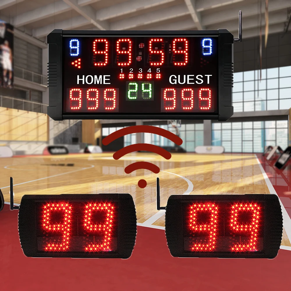 LED-Indoor-Outdoor-Scoreboard-14-Digits-Display-Multi-Sports-Electronic ...