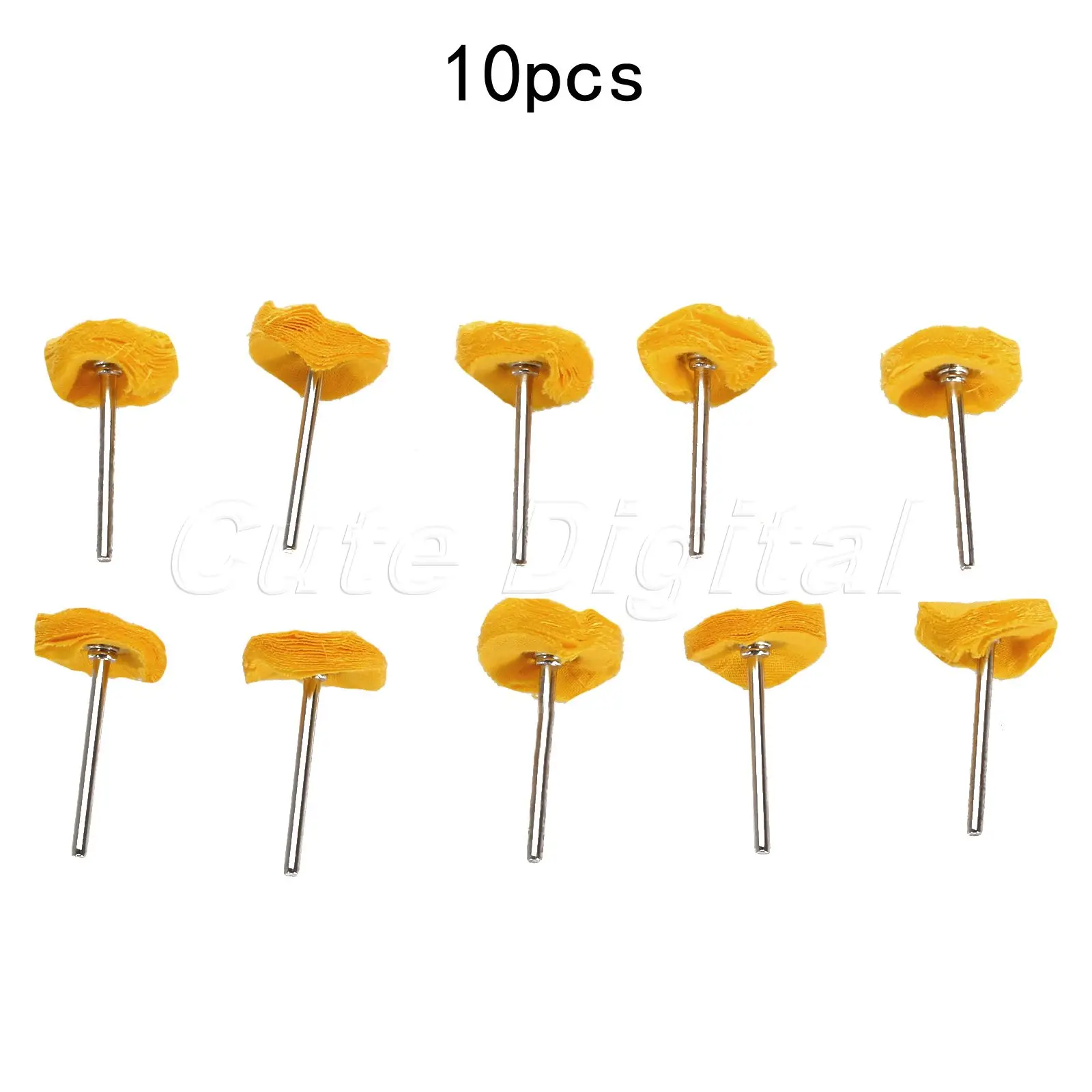 10Pcs Dremel Accessories 25x3mm Buffing Polishing Pad for Metal Cloth ...