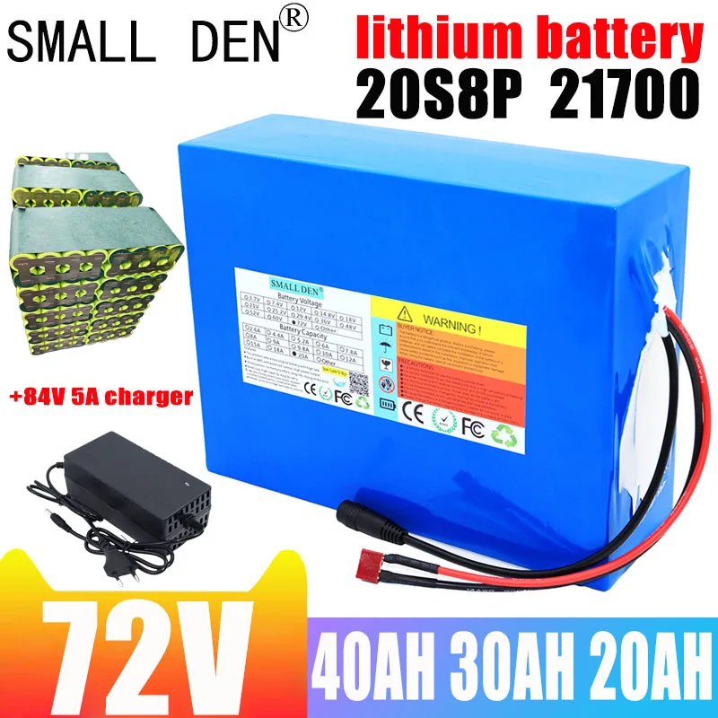 New-72V-40Ah-30Ah-20Ah-10Ah-21700-20S8P-lithium-battery-pack-with-built ...
