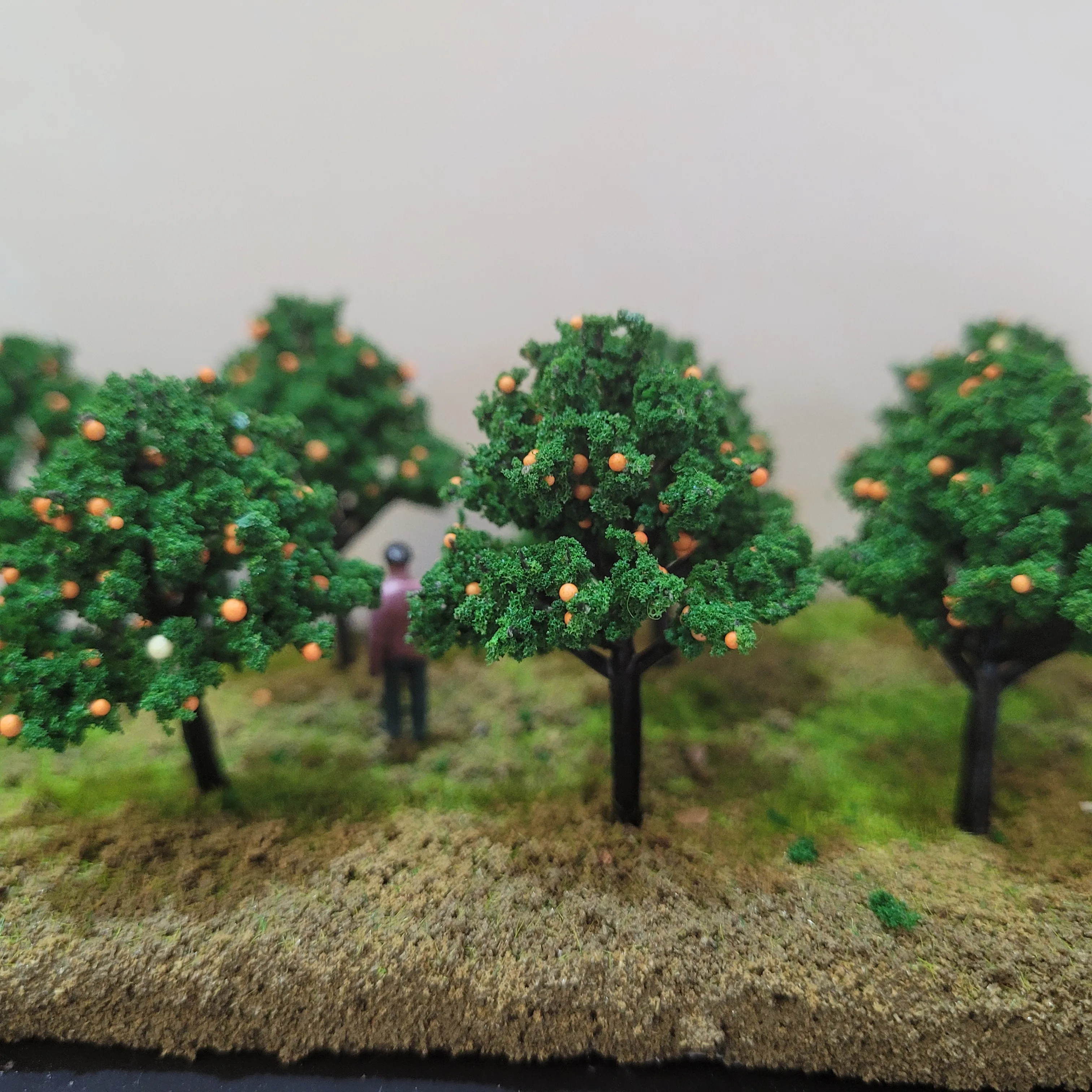 10pcs-1-87-Ho-Scale-fruit-tree-model-50mm-hight-landscape-model-train ...