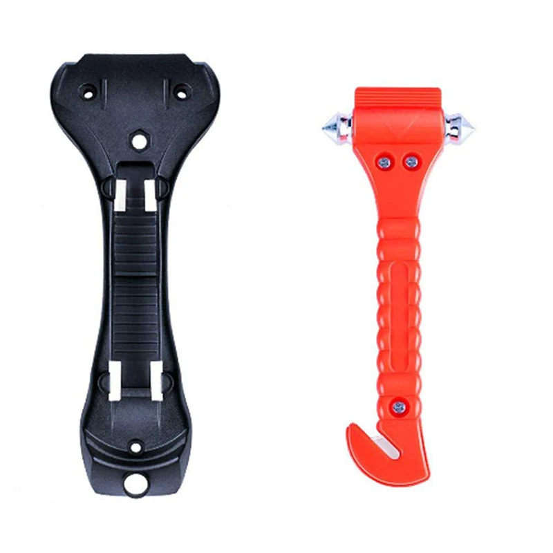 Two-in-one escape window-breaking tool hammer stainless steel in-car ...