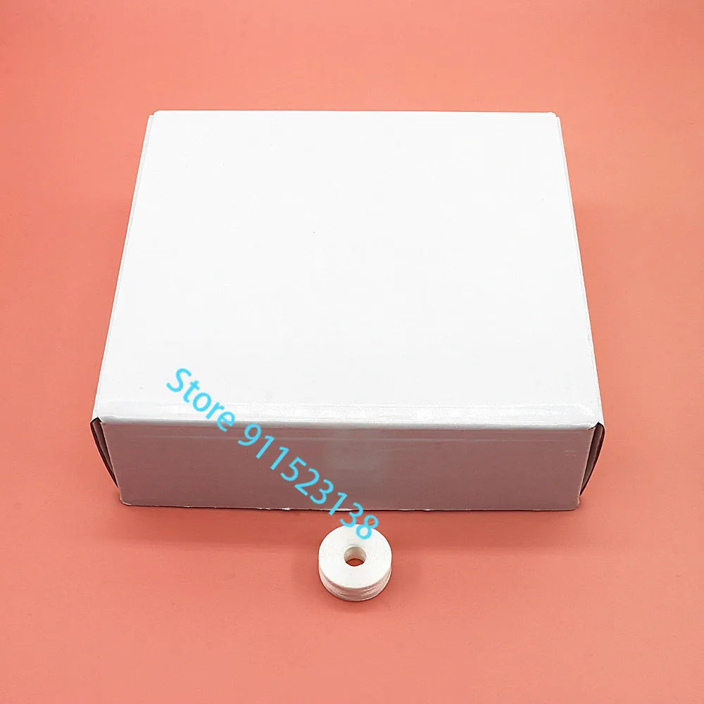 144-Pcs-White-Pre-wound-Bobbins-100-Polyester-Filament-75D-2-Standard ...