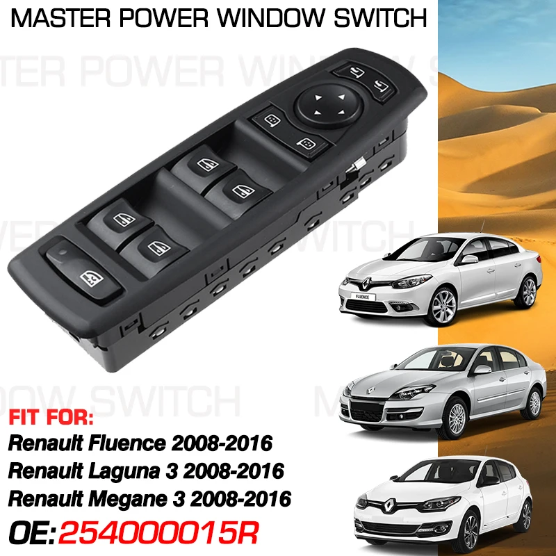 Car-Window-Control-Switch-Master-Button-For-Renault-Fluence-Laguna-3 ...