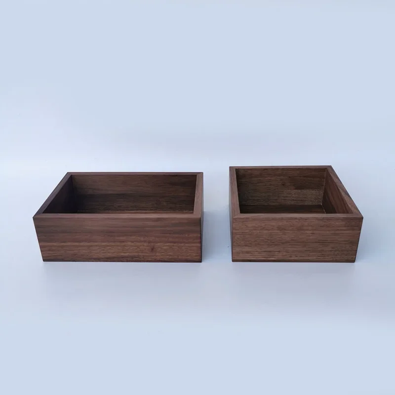 Black-Walnut-Solid-Wood-Organizer-Boxes-Multiple-Specifications-Storage ...
