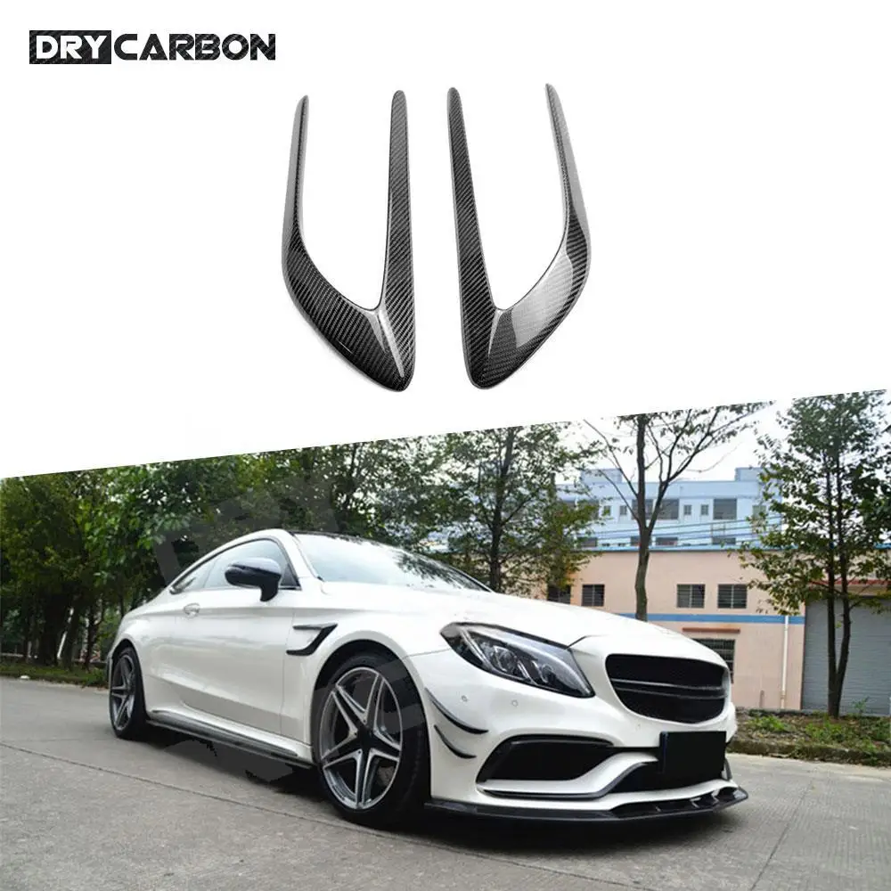 for Mercedes Benz C Class W205 C200 C260 C300 C63 AMG Coupe 2015 2016 2017 Carbon Fiber Side ...