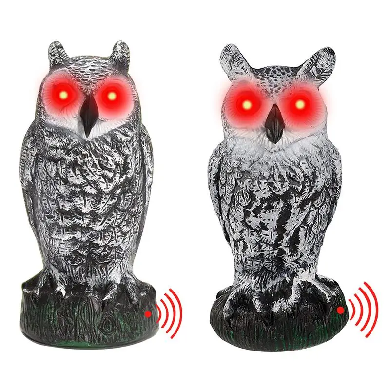 Horned-Owl-Fake-Owl-With-Flashing-Eyes-Frightening-Sound-And-Motion ...