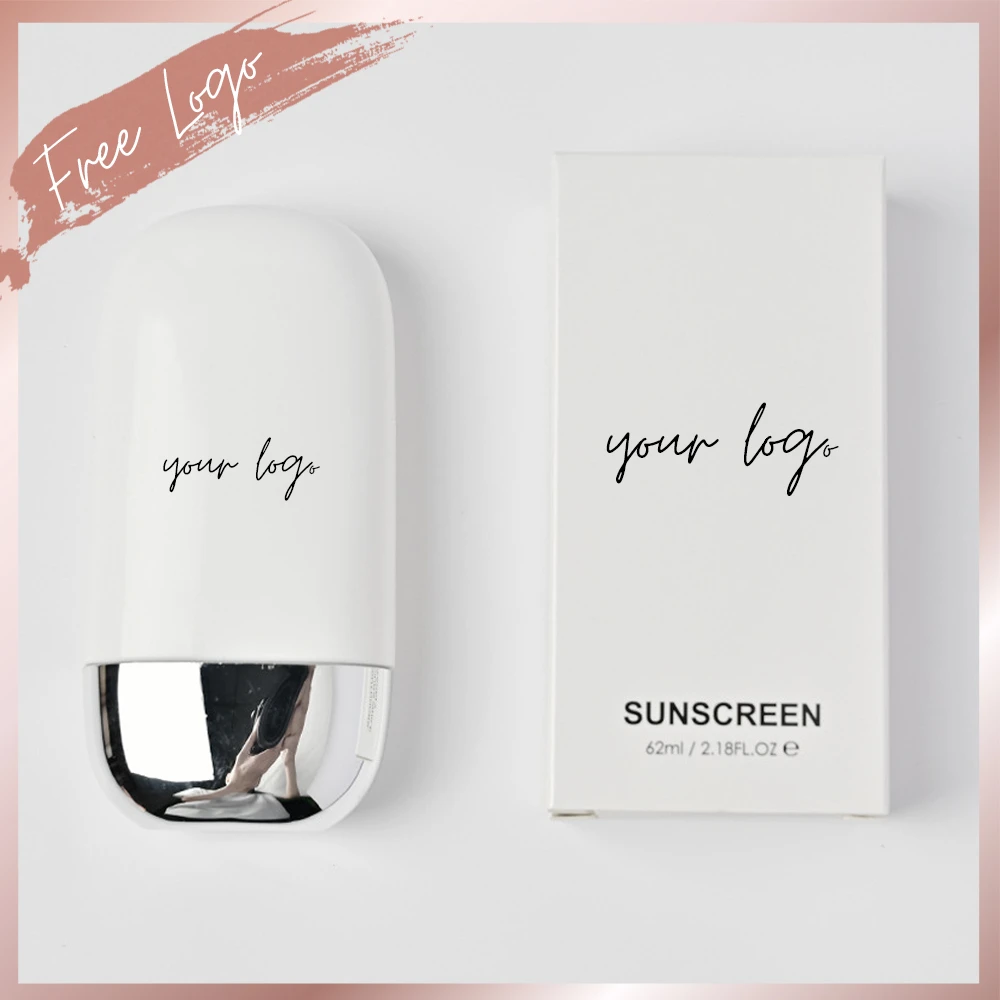Makeup Primer Sunscreen Lotion Custom Logo Spf 50+ Face Weightless ...