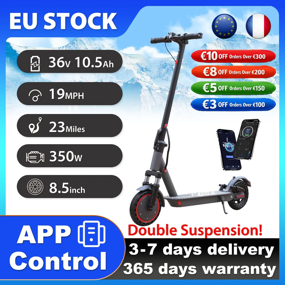 EU Store NEW High-Safety Commuter Electric Scooter Dual Hydraulic ...