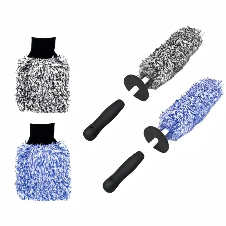 Microfiber Car Wheel Brush Cleaner Brush Rim Cleaner Brush Tire Brush ...