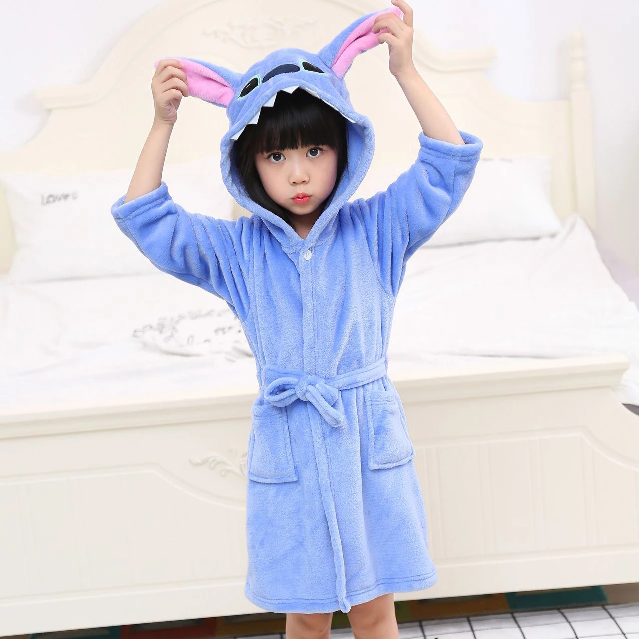 Kids Bathrobe for Girl Children Clothing Girl Flannel Bath Robe Clothes ...