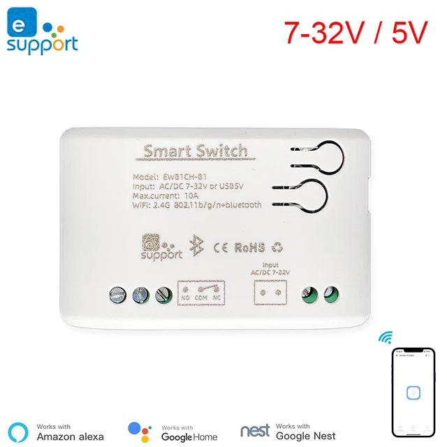 eWelink WIFi Smart DIY Switch Module 5V/85-250V ,Inching, Timer ...