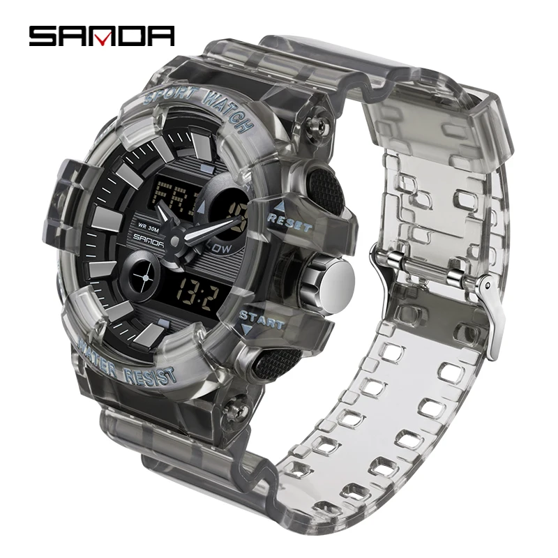 SANDA Top Brand 2022 New Men's Watches Sport Military Quartz Watch for ...