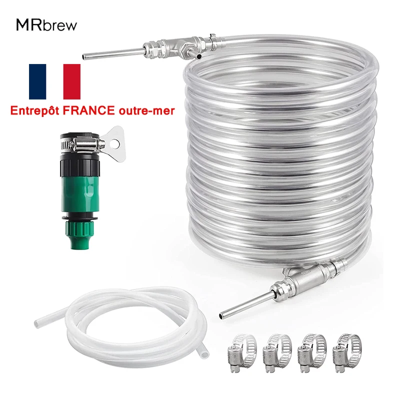 New Wort Heat Exchanger,counterflow Wort Chiller,9.52*0.5*10m Cooling ...