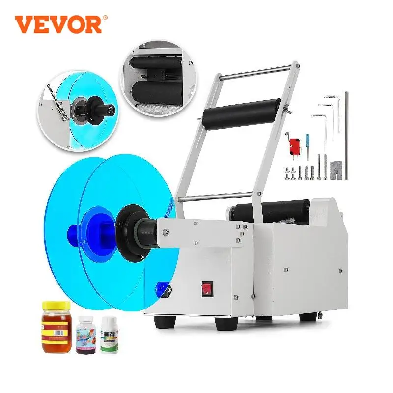 VEVOR-MT-50-Semi-Automatic-Bottle-Labeling-Machine-Electrical-Adhensive ...