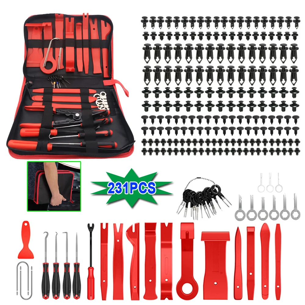 Ensemble d'outils de démontage de voiture de réparation à la main ...