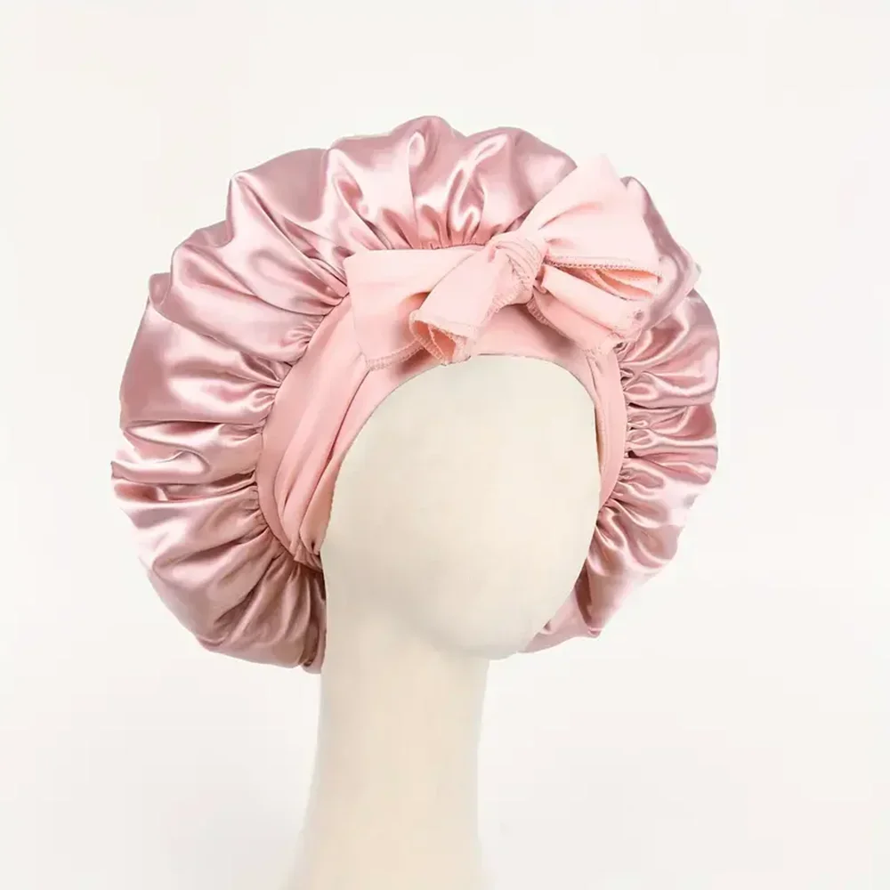 Satin-Bonnet-Silk-Bonnet-Adjustable-Bonne-For-Sleeping-Hair-Bonnet-With ...