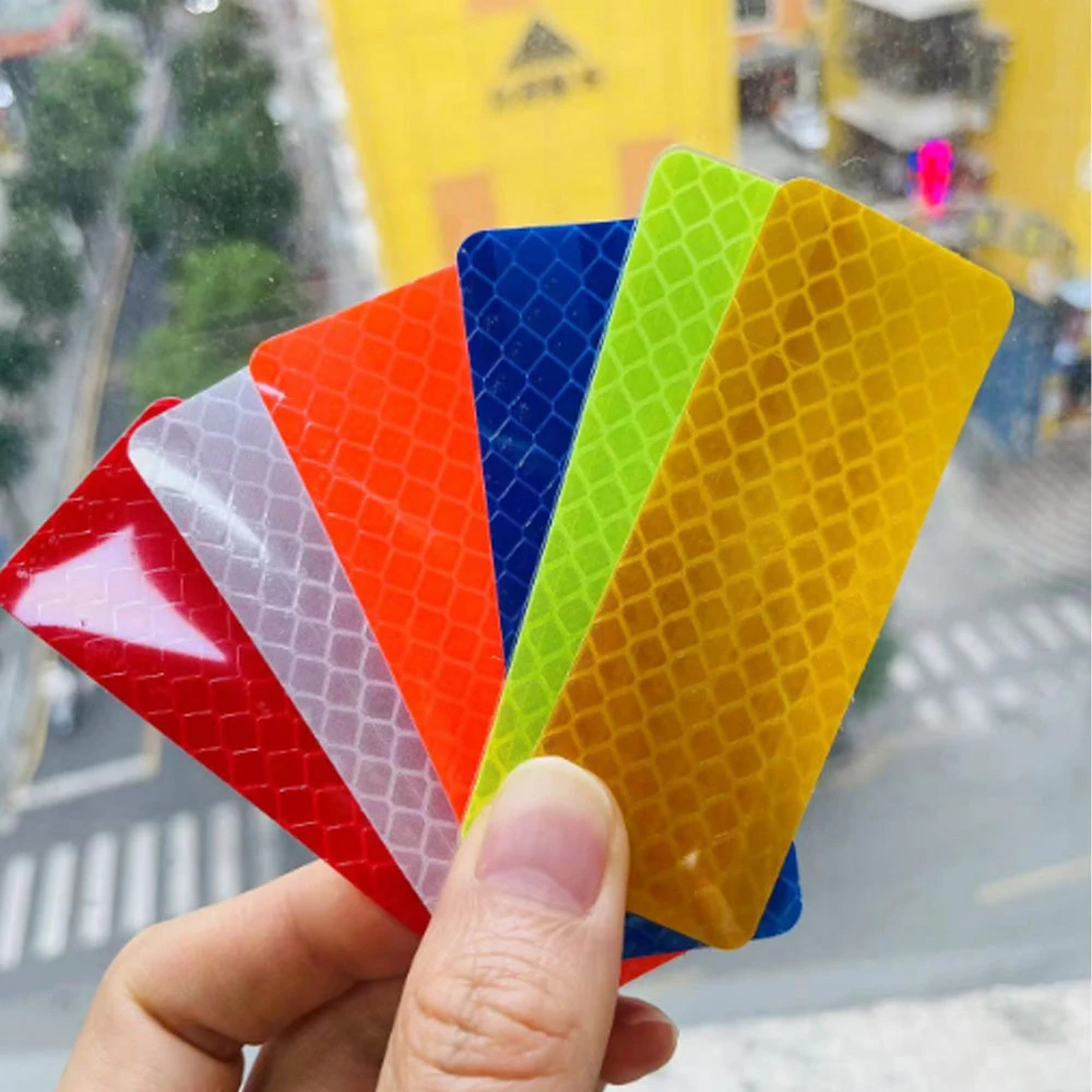 5pcs Reflective Car Sticker Safety Warning Reflector Tape Decal Auto ...
