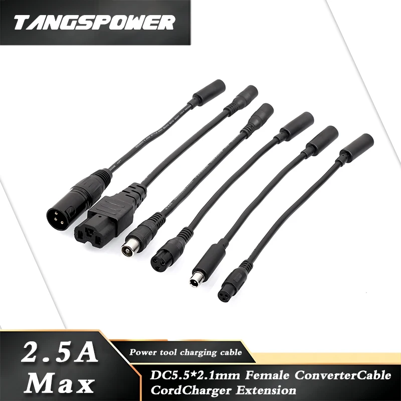 DC-to-RCA-GX16-XLR-IEC-3-Pin-Connector-Cable-Adapter-cable-extended ...