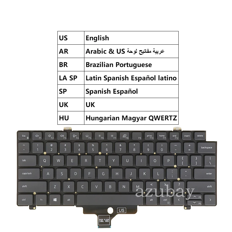 Laptop-Keyboard-for-Dell-0CW3R5-094TGN-0FJ5TV-0K5XT4-0K4WGN-0G7FK7 ...