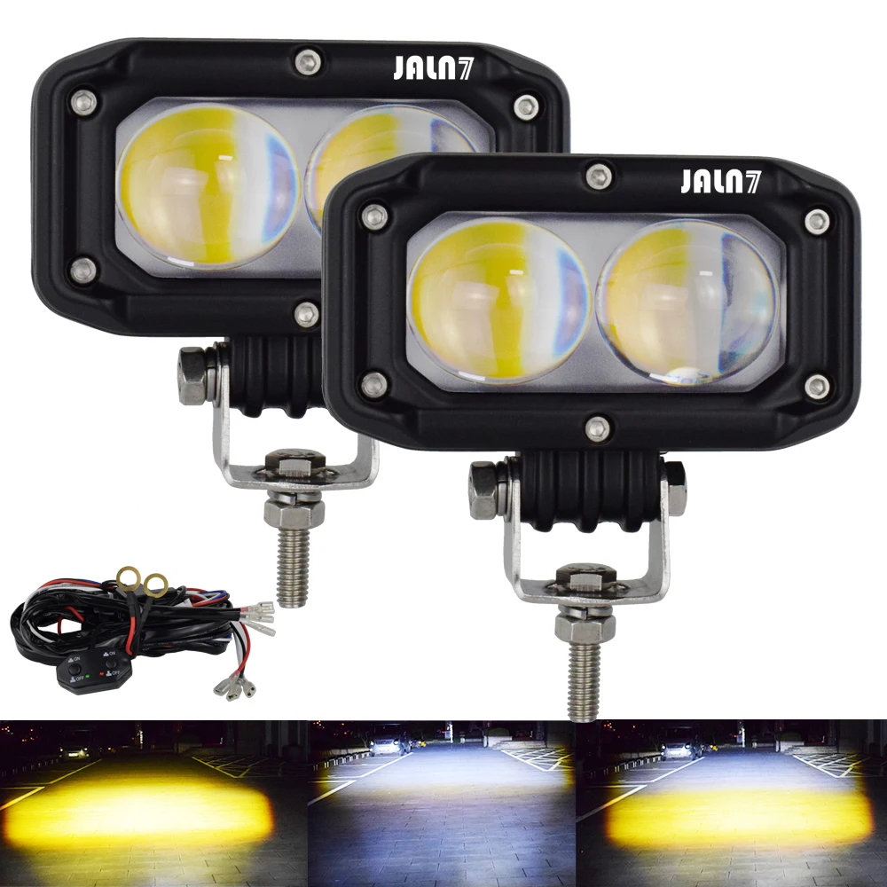 4-Inch-Motorcycle-LED-POD-Spot-Light-car-Headlight-Offroad-Driving ...