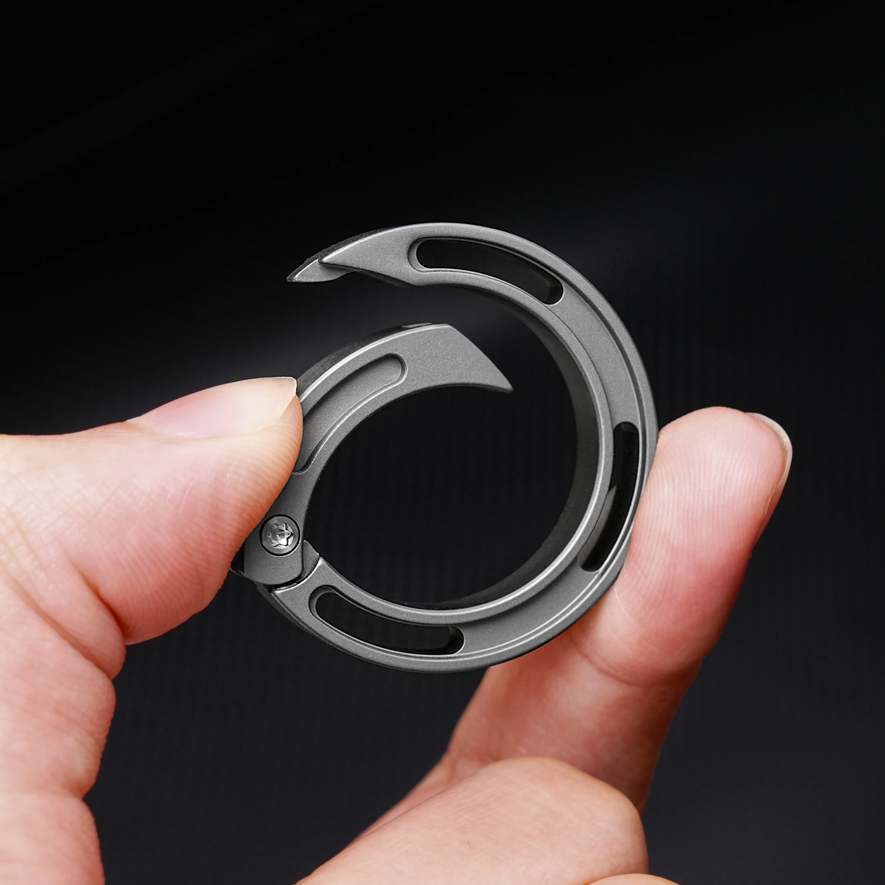 Titanium-Alloy-O-type-Keychain-Key-Storage-Classification-Ring ...