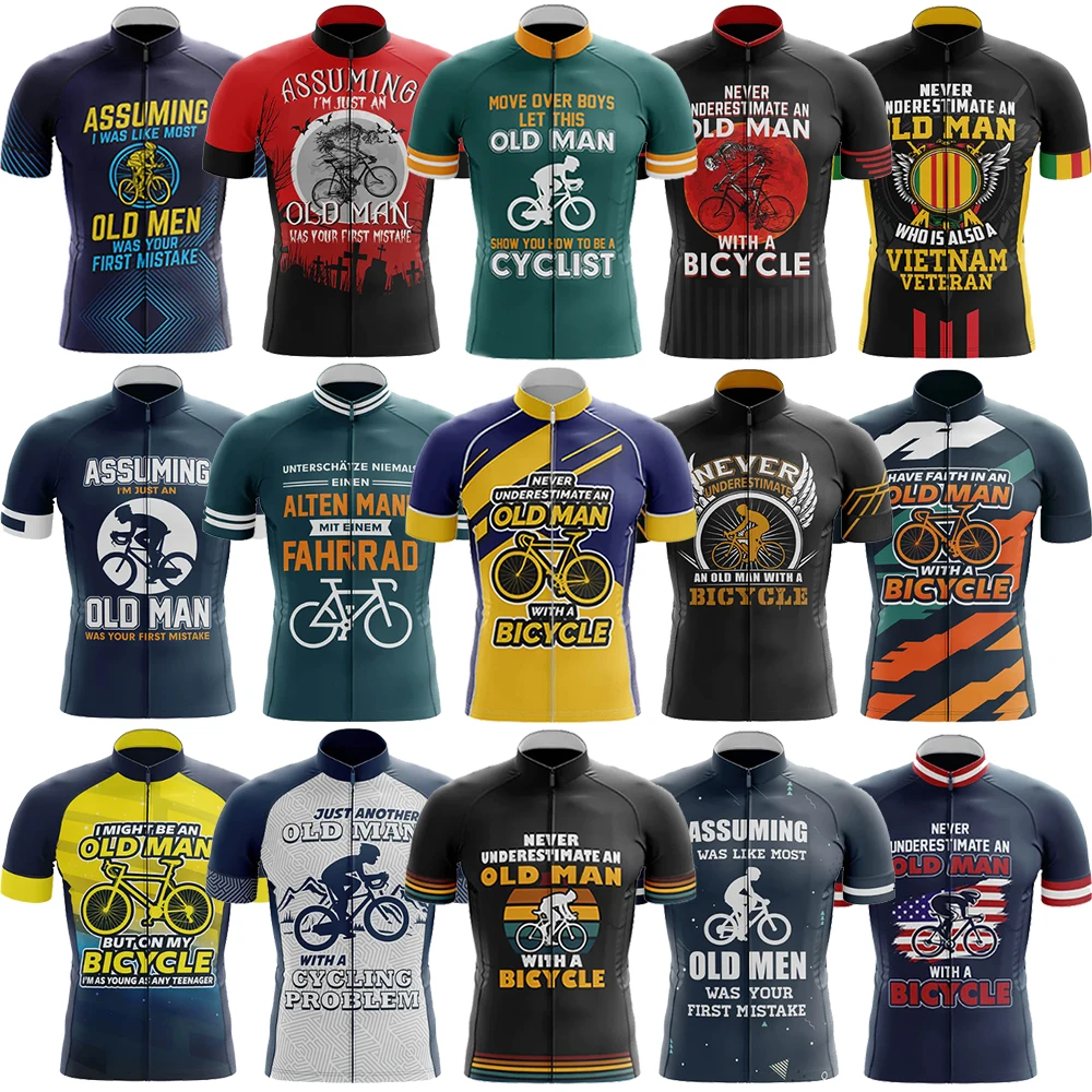 Camiseta-de-ciclismo-para-hombre-antiguo-Maillot-de-bicicleta-de-monta ...