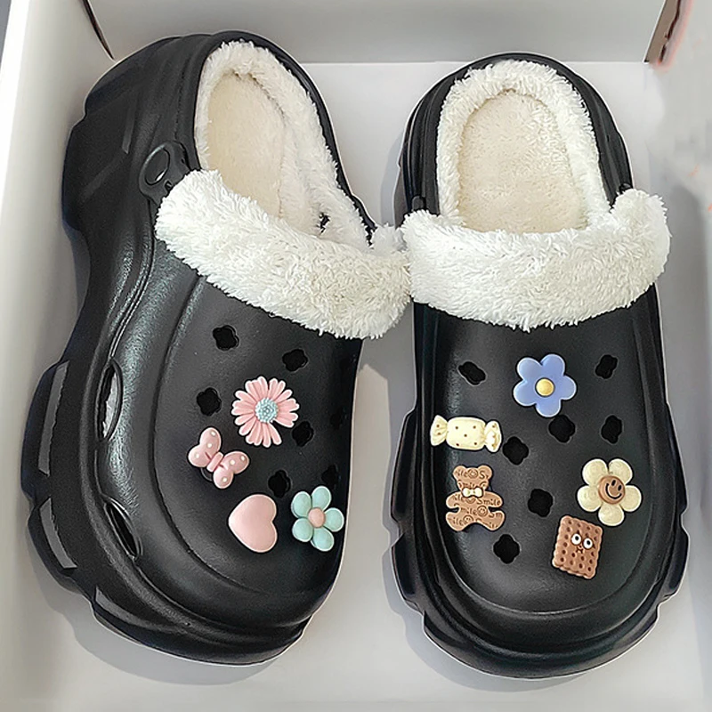 Zuecos-de-decoraci-n-de-dibujos-animados-DIY-para-mujer-zapatos-de ...